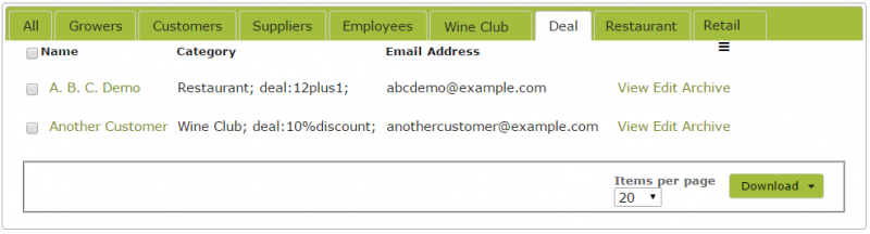 Vinsight Documentation | Contacts - Vinsight Documentation