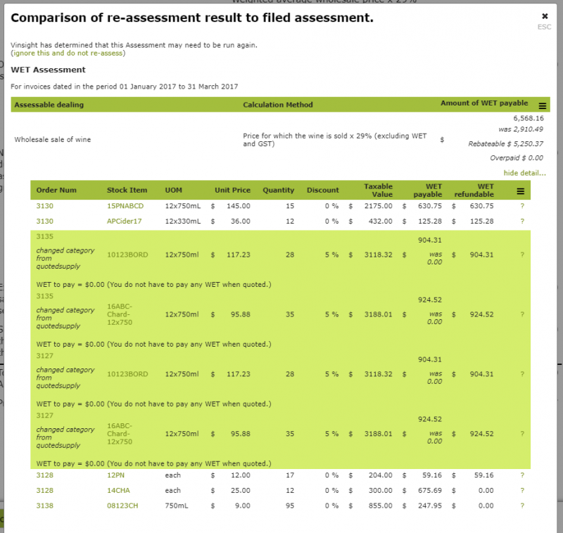 Vinsight Documentation | Calculating WET Tax with Vinsight - Vinsight Documentation