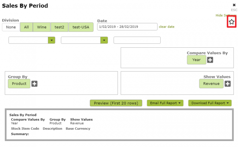 Vinsight Documentation | Reports - How to use / customise - Vinsight Documentation