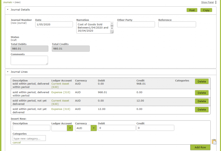 Vinsight Documentation | Posting Asset Journals to Xero - Vinsight Documentation