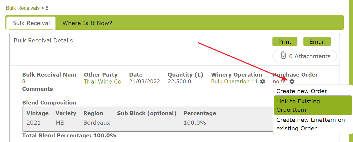 Vinsight Documentation | Linking Purchase & Sales Orders - Vinsight Documentation