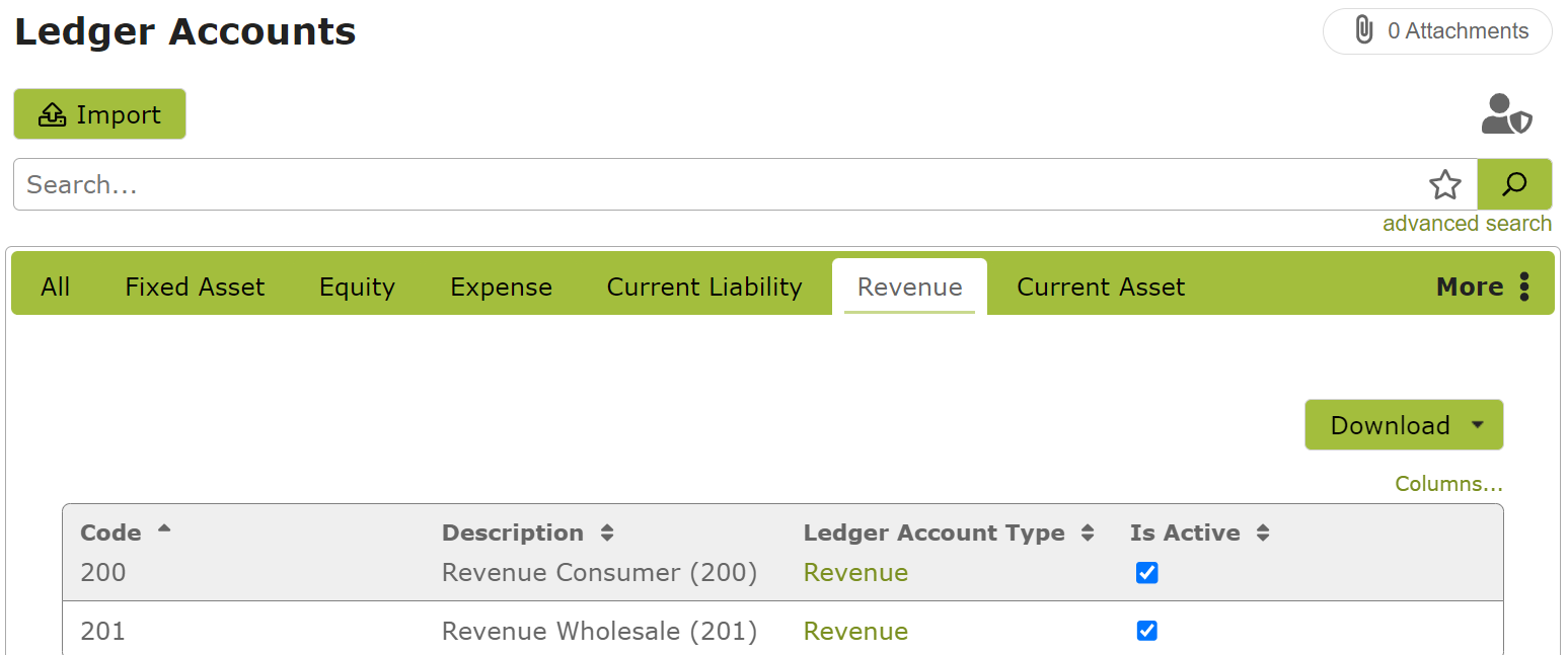Vinsight Documentation | Ledger Accounts (Chart of Accounts) - Vinsight Documentation