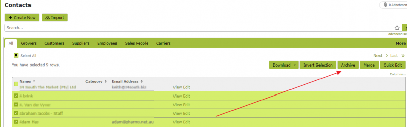 Vinsight Documentation | Contacts - Vinsight Documentation