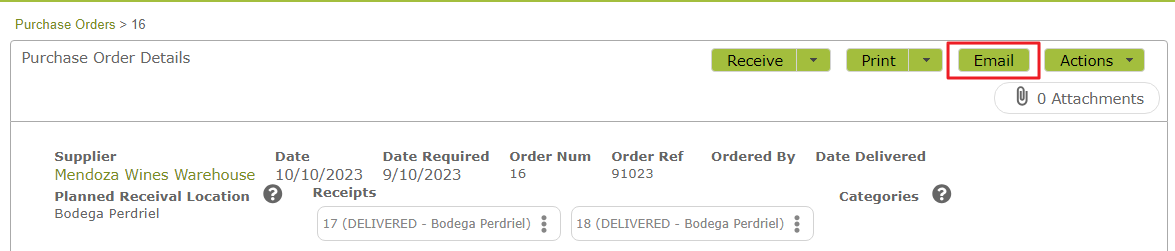 Vinsight Documentation | Purchase Orders - Vinsight Documentation