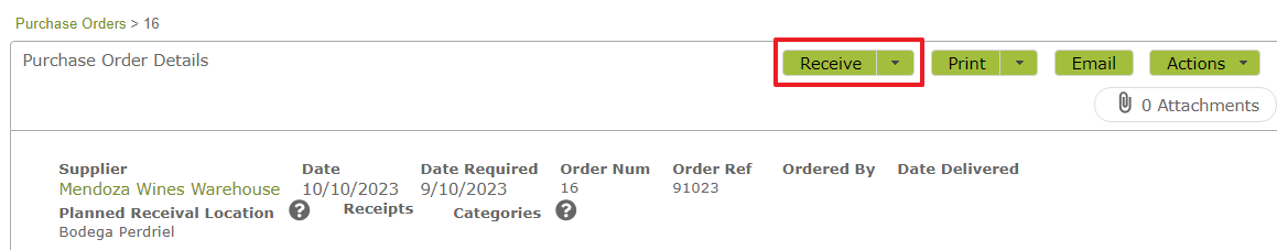 Vinsight Documentation | Purchase Orders - Vinsight Documentation