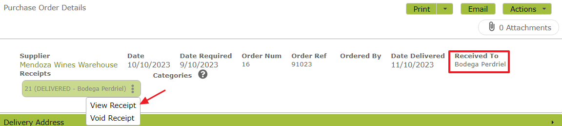 Vinsight Documentation | Purchase Orders - Vinsight Documentation