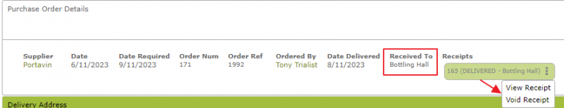 Vinsight Documentation | Purchase Orders - Vinsight Documentation