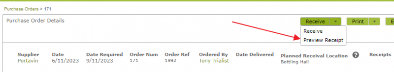 Vinsight Documentation | Purchase Orders - Vinsight Documentation